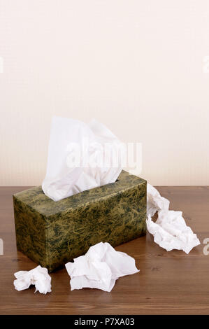 Used white paper tissues on black background Stock Photo - Alamy