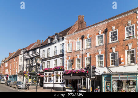 Historic buildings in Load street in the market town of Bewdley ...