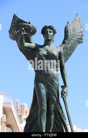 The statue of Pherecydes in Ano Syros, a Greek thinker from the island ...