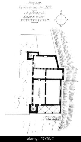 Italiano: Castello di Pombia del sec XI, torre . before 1937 159 Fig 36 ...