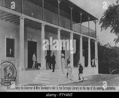 The National Library in Victoria, Seychelles Stock Photo - Alamy