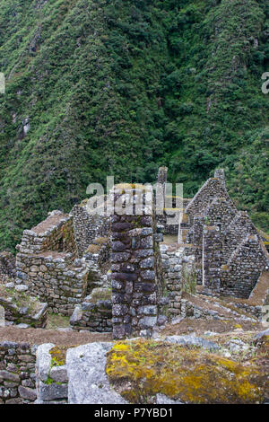 Ancient Inca town. Vertical image Stock Photo - Alamy