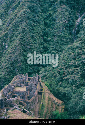 Ancient Inca town. Vertical image Stock Photo - Alamy