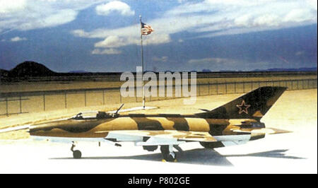 4477th Test and Evaluation Squadron - MiG-21 F-13 Red 84 Stock Photo ...