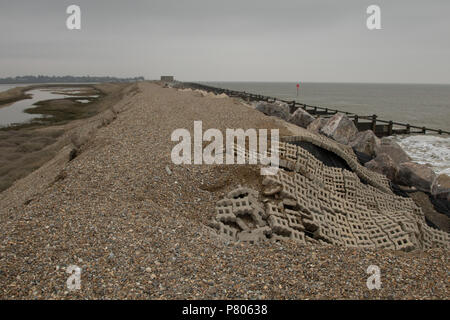 Tetrapods sea defence on the North Wales Coast at Llanddulas UK Stock ...