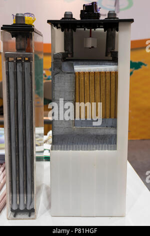 inside or cross section of industrial battery Stock Photo - Alamy