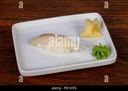 Cold Sushi with raw dorada Stock Photo - Alamy
