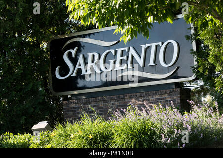 A logo sign outside of the headquarters of Sargento Foods Inc., in ...