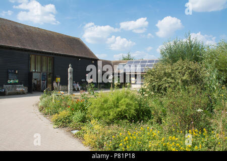 The Visitor Centre at RSPB Pulborough Brooks, Sussex, England Stock ...