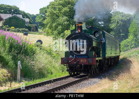 Saddle tank steam engine at GWR Museum Coleford Gloucestershire UK ...