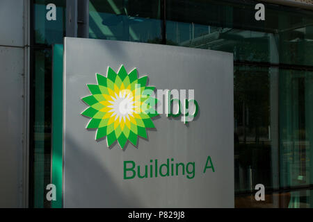 Building A at The Sunbury Business Park offices of BP PLC, at the ...