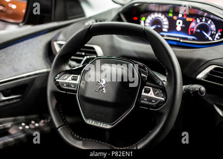 Minsk, May 2018 Interior of peugeot 3008 Stock Photo - Alamy