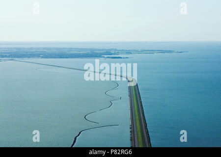 Luchtfoto van de Houtribdijk; Aerial photo of the Houtribdijk Stock ...