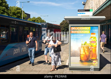 JCDecaux roadside bus stop billboard site advertising Edinburgh Gin in ...