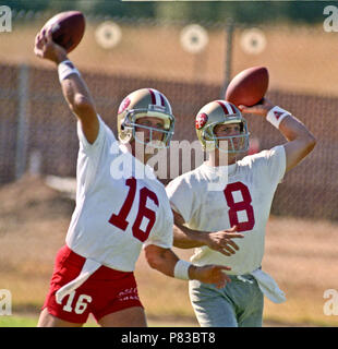 Rocklin, California, USA. 26th July, 1990. San Francisco 49ers training ...