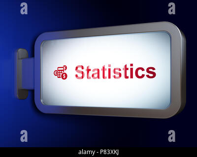 Business concept: Statistics on billboard background Stock Photo - Alamy