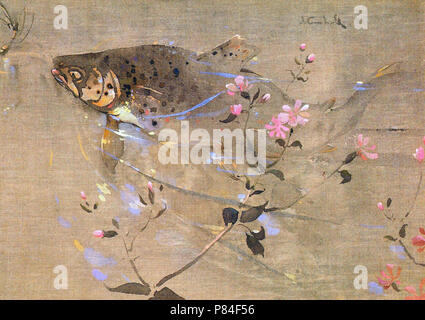 Joseph Crawhall - A Trout Rising Stock Photo - Alamy