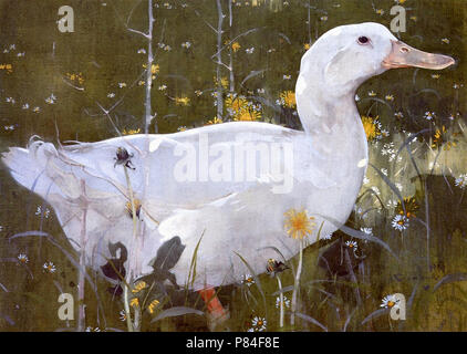Joseph Crawhall - The White Drake Stock Photo - Alamy