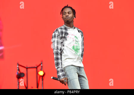 Playboi Carti performing on the third day of the Wireless Festival in ...