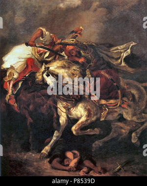 Eugène Delacroix - Combat Giaour Pasha 1835 Stock Photo - Alamy