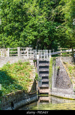 Monmouthshire and Brecon Canal at Fourteen Locks Newport South Wales UK ...