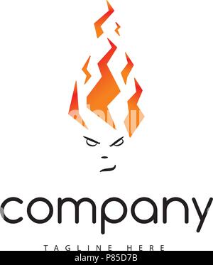 person fire logo design vector Stock Vector Image & Art - Alamy