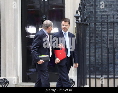 London 10th July 2018, , Greg Clark Business Secretary, arrives at ...