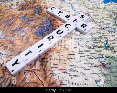 representation of cyber security, the protection of internet connected ...