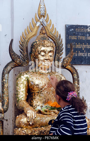 Phichit, Thailand. 08th July, 2018. A Buddha statue at Wat Tha Luang in ...