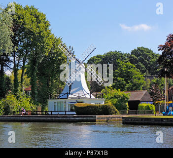 Restored and converted former windmill on new Mill Court housing estate ...