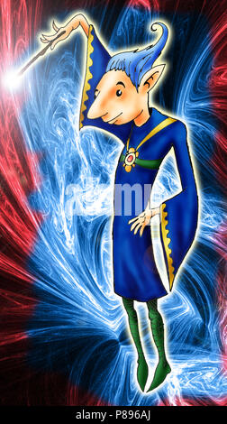 cute magical elf character Stock Photo - Alamy