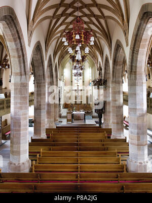 Protestant church altar Stock Photo - Alamy