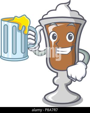With beer irish coffee mascot cartoon Stock Vector Image & Art - Alamy