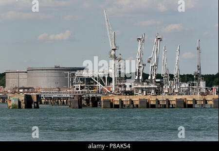 BP Hamble Oil Terminal Hampshire UK Stock Photo - Alamy