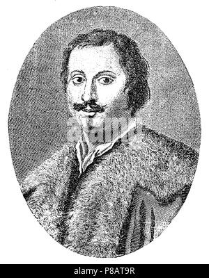 Portrait of Evangelista Torricelli (1608 - 1647) Italian physicist ...