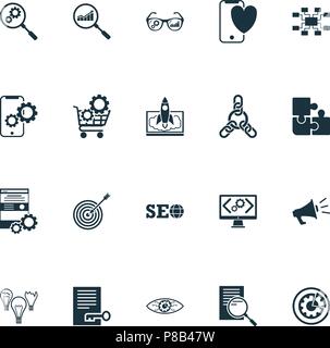 SEO icons set. UI and UX. Premium quality symbol collection. SEO icon ...