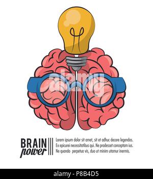 Brain power poster Stock Vector Image & Art - Alamy