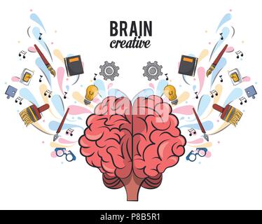 Creative brain cartoons Stock Vector Image & Art - Alamy