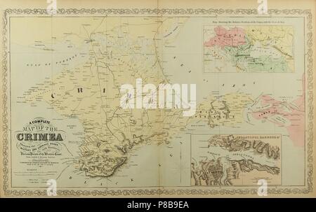 Map of Taurida Governorate. Museum: Russian Academy of Sciences Stock ...