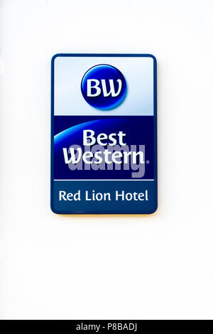Best Western Hotel chain, Logo, sign, England, UK Stock Photo - Alamy