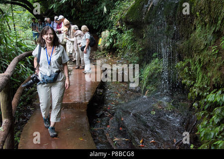 The gorges and mountainous walk through Bifengxia also known as the ...