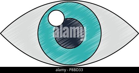 Human eye symbol scribble Stock Vector Image & Art - Alamy