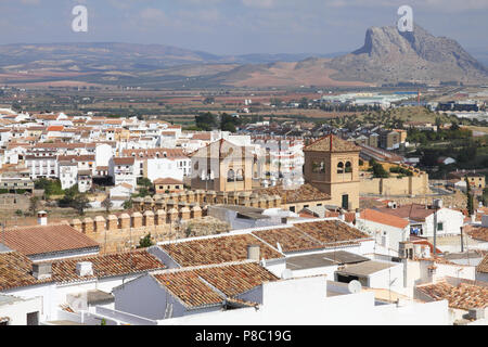 Aerial view of Spanish town Antequera Stock Photo - Alamy