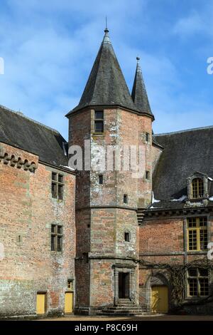 historic chateau at carrouges, france Stock Photo - Alamy