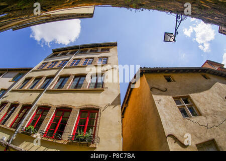 Middle-age buildings, Saint-Jean district, Lyon, France Stock Photo - Alamy