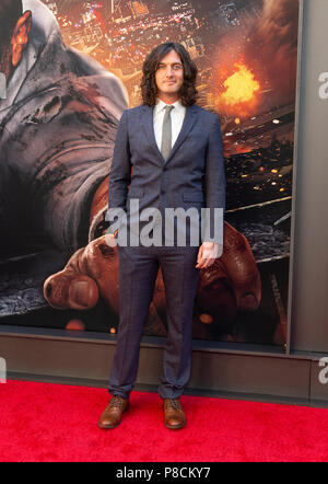 Andrew Jenks attends the "Skyscraper" premiere at AMC Loews Lincoln ...
