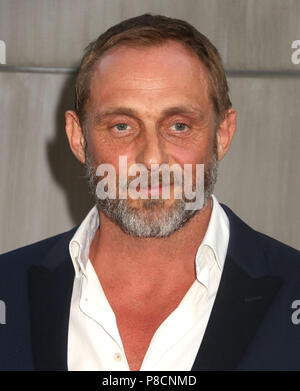 Roland Moller attends the "Skyscraper" premiere at AMC Loews Lincoln ...