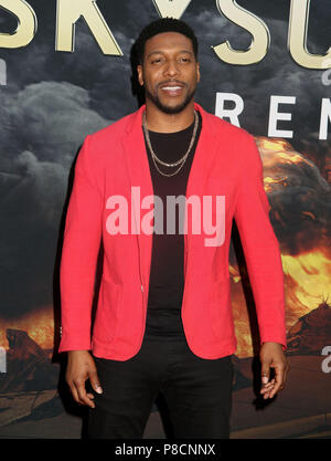Jocko Sims attends the "Skyscraper" premiere at AMC Loews Lincoln ...