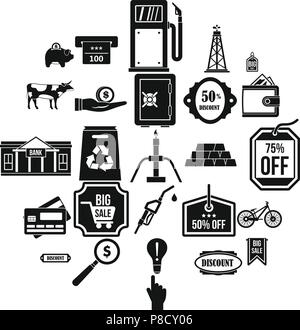 Prudence icons set. Simple set of 9 prudence vector icons for web ...