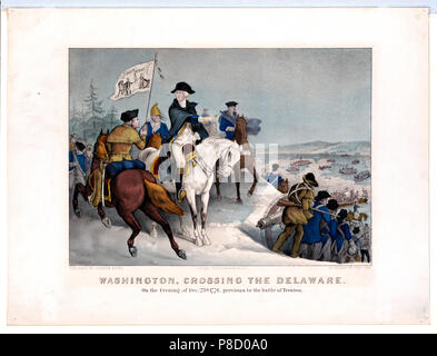 Washington Crossing the Delaware - Evening Previous to the Battle of ...
